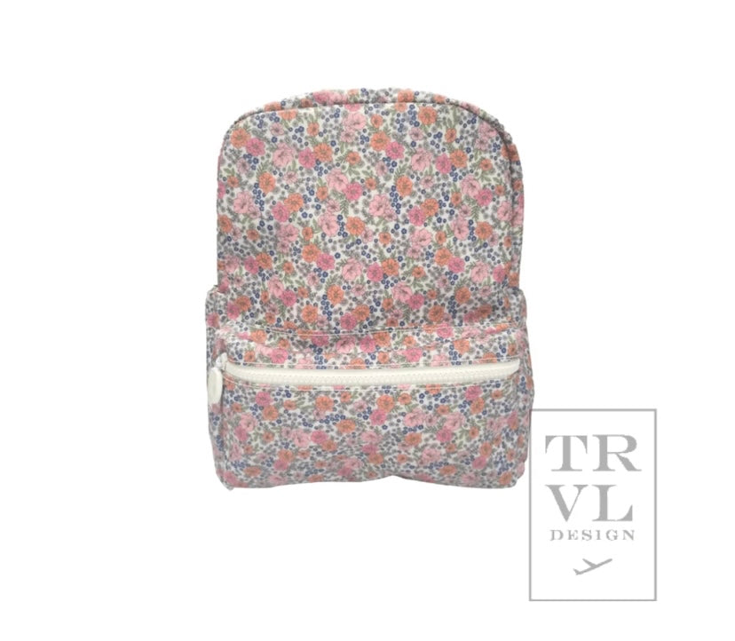 TRVL Mini Backpacker-Garden Floral – Mod and Proper