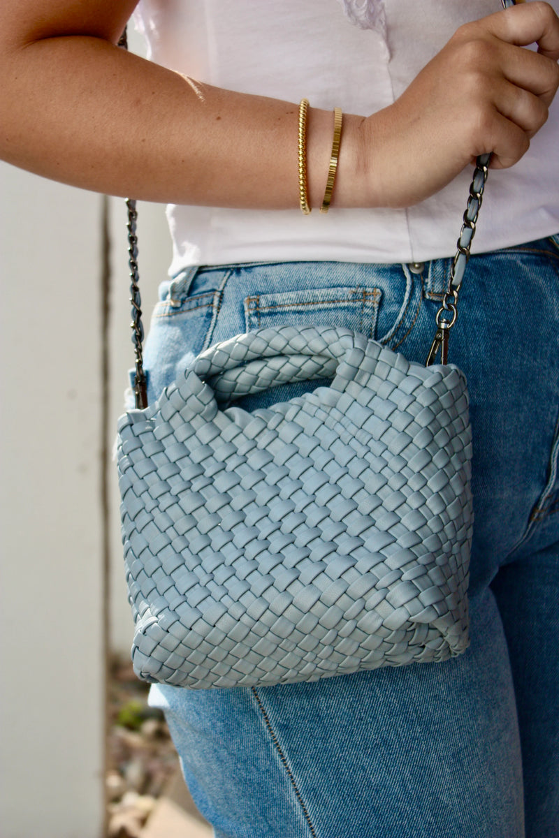 Maggie Mini Tote-Sky Blue – Mod and Proper